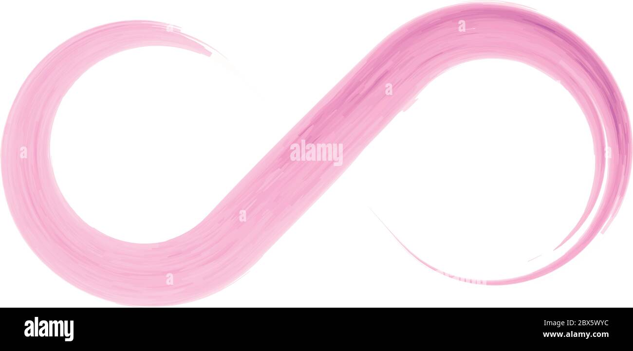 Violet infinity symbol icon. Hand drawn watercolor vectori illustration ...