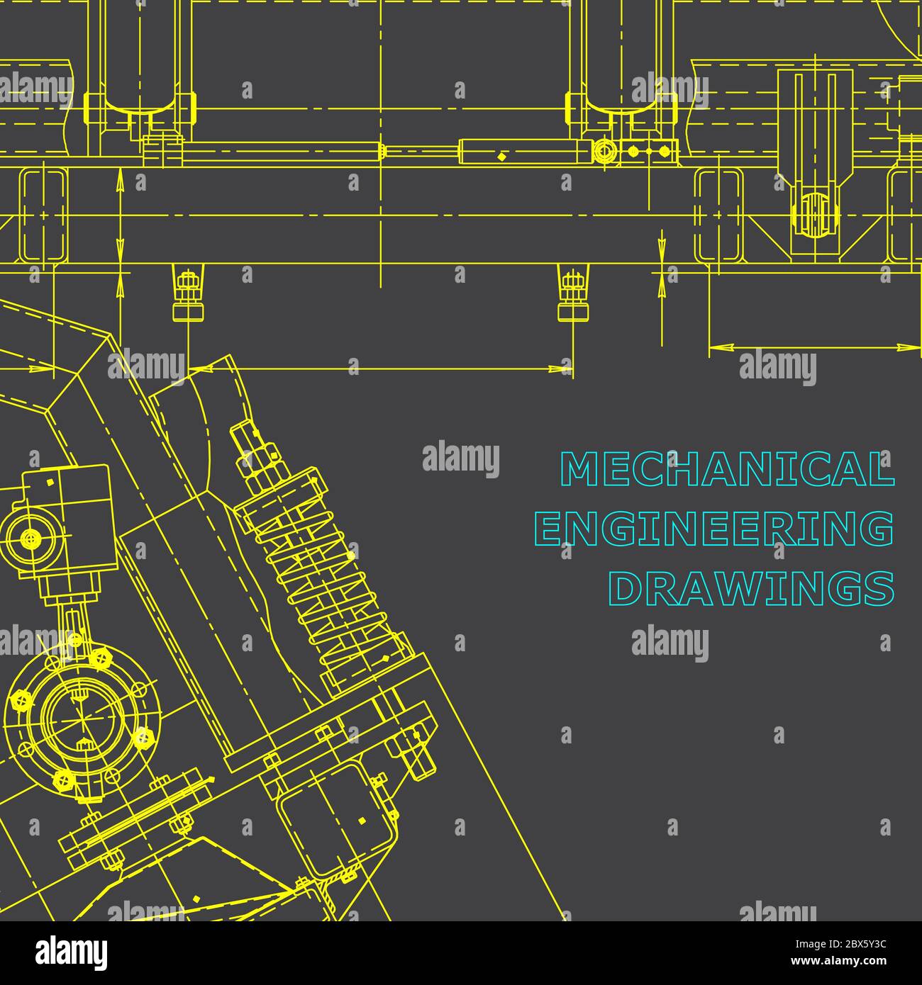 Computer aided design systems. Gray drawings. Blueprint, diagram, plan ...