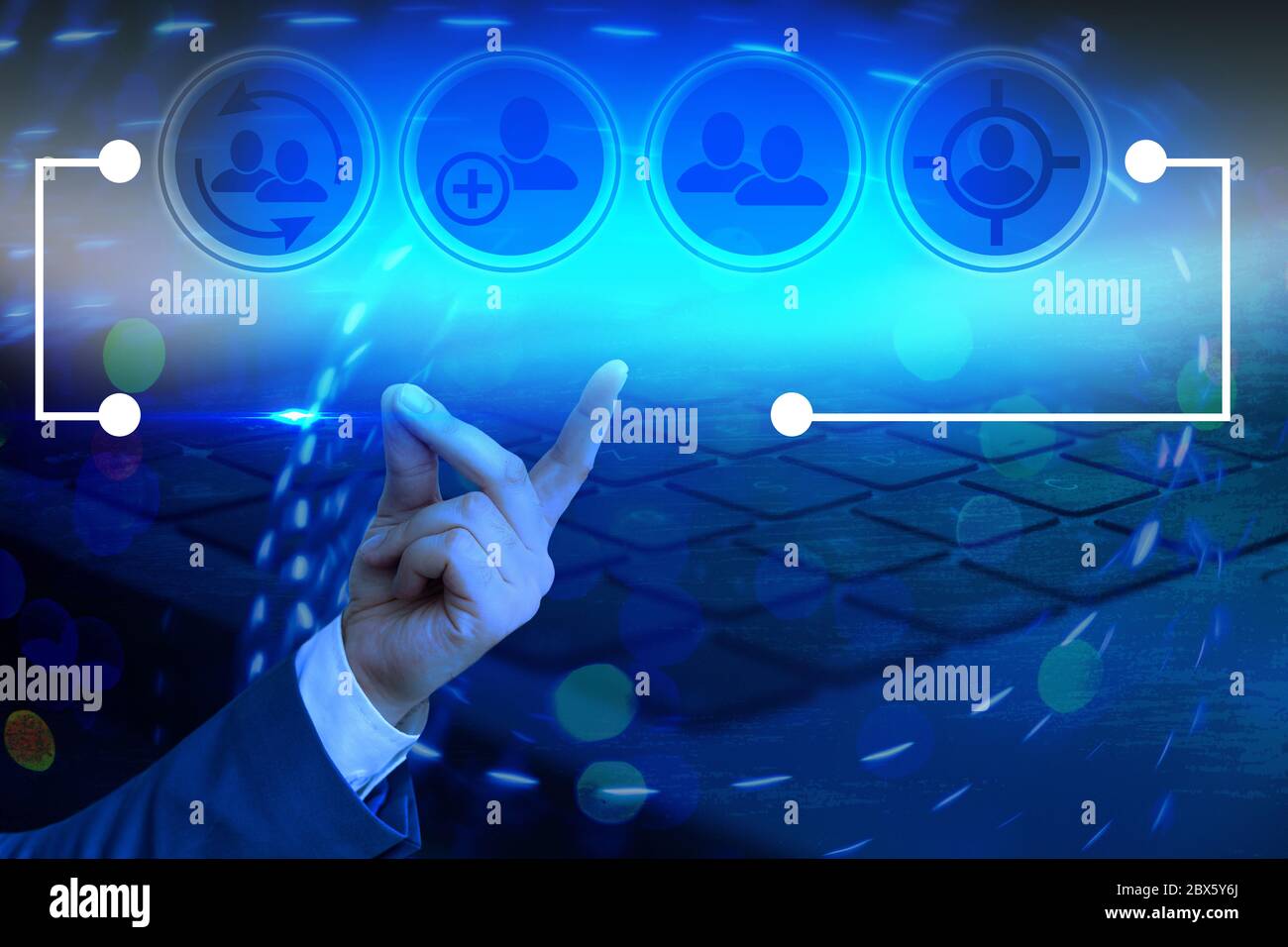 Information Digital Technology Network Connection Infographic Elements ...