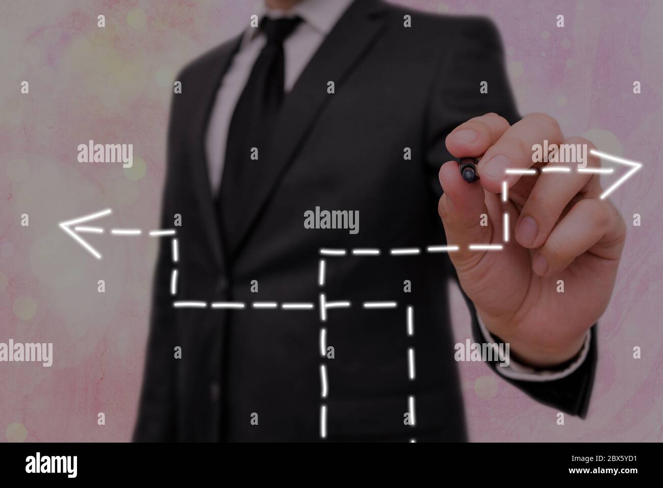 Competitiveness Symbol In Diverging Opposite Views Business Choice ...