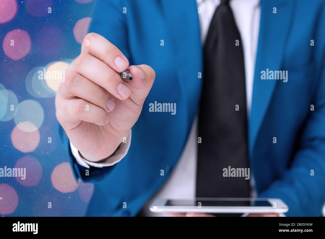 Touching Screen Digital Application Marking Important Details In ...