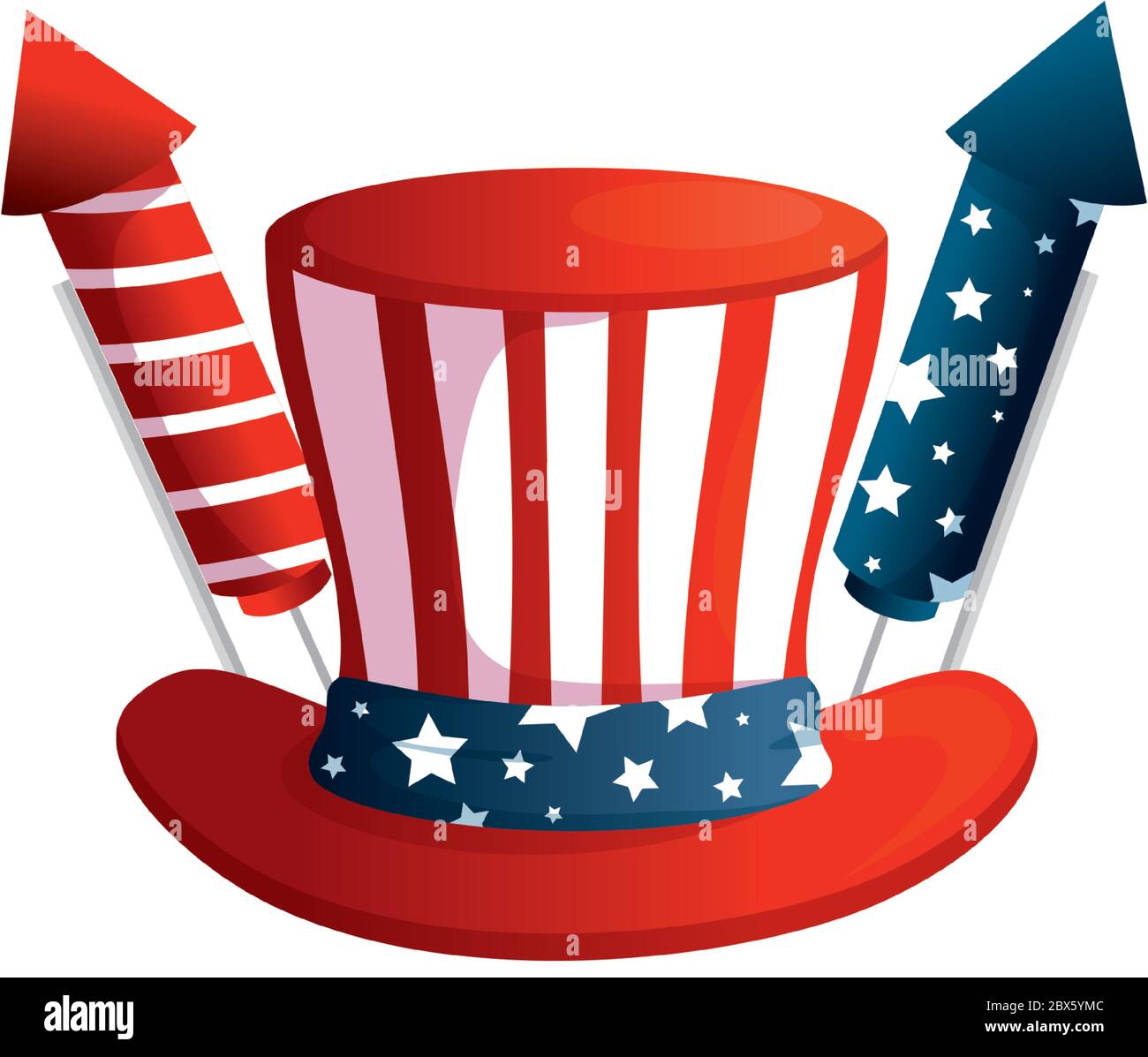 Isolated usa with fireworks vector design Stock Vector Image & Art - Alamy