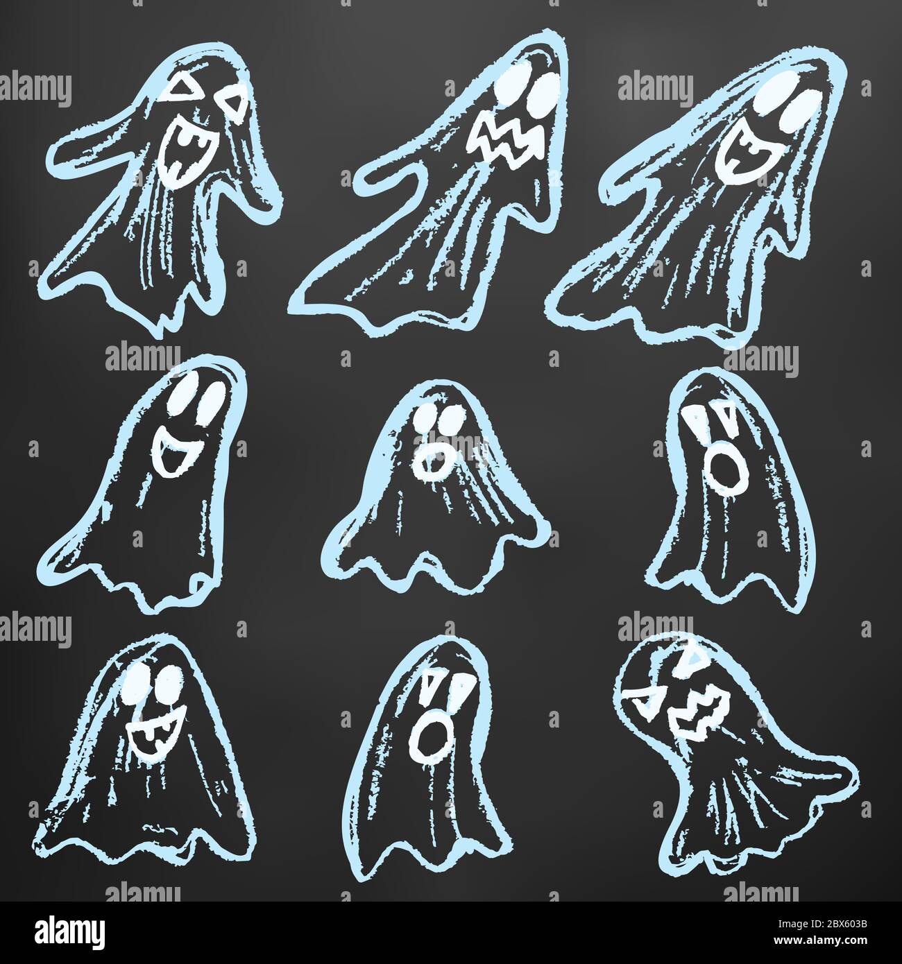 Children drawings faces Stock Vector Images - Alamy