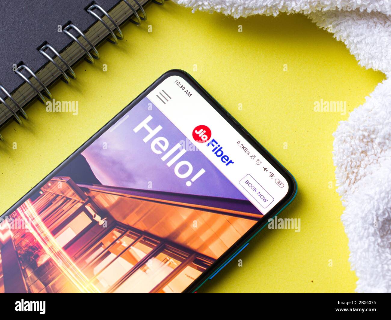 Assam, india - April 28, 2020 : Jio fibre/tv set top box 4k Stock Photo ...