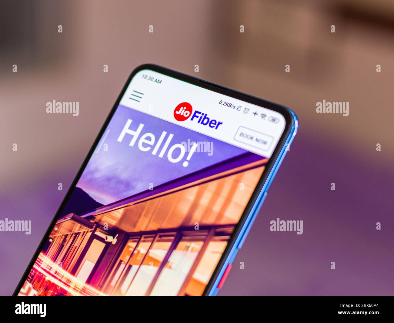 Assam, india - April 28, 2020 : Jio fibre/tv set top box 4k Stock Photo ...