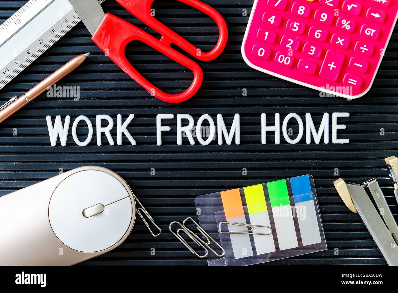 work from home text background Stock Photo - Alamy