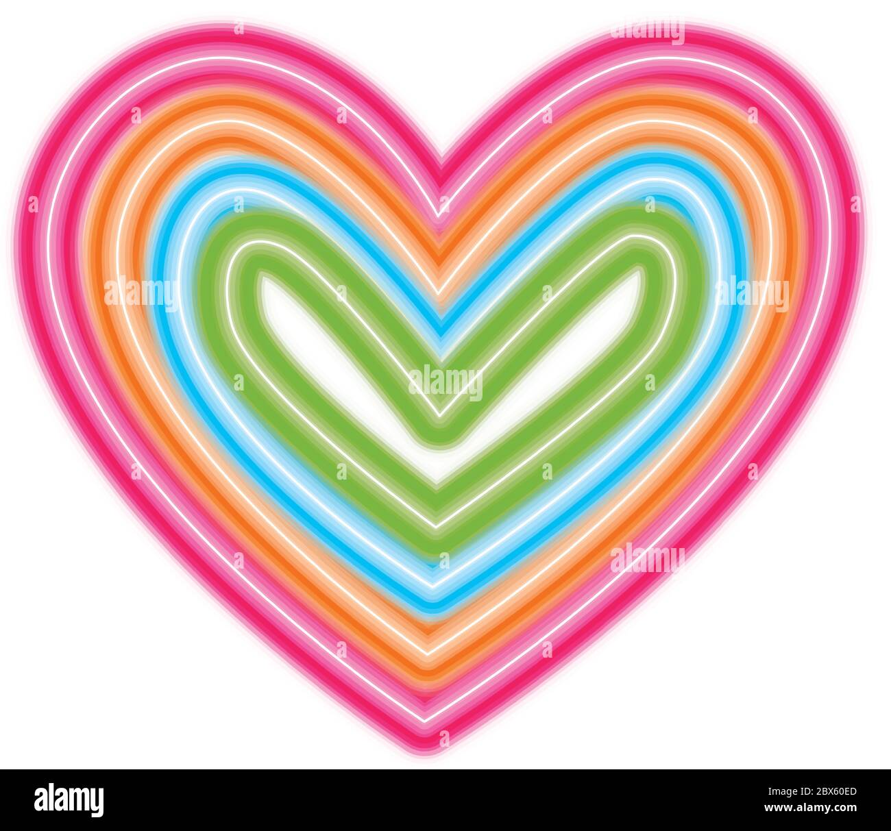 striped heart icon vector design Stock Vector Image & Art - Alamy