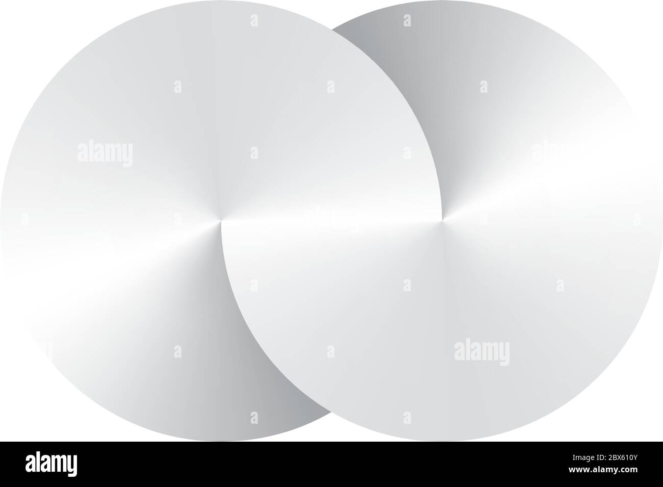 Infinity symblol of interlaced circles. Vector sign with gradient ...