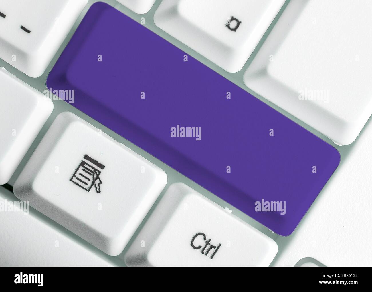 Pc Keyboard Key With Empty Note Paper Above Copy Space Stock Photo - Alamy