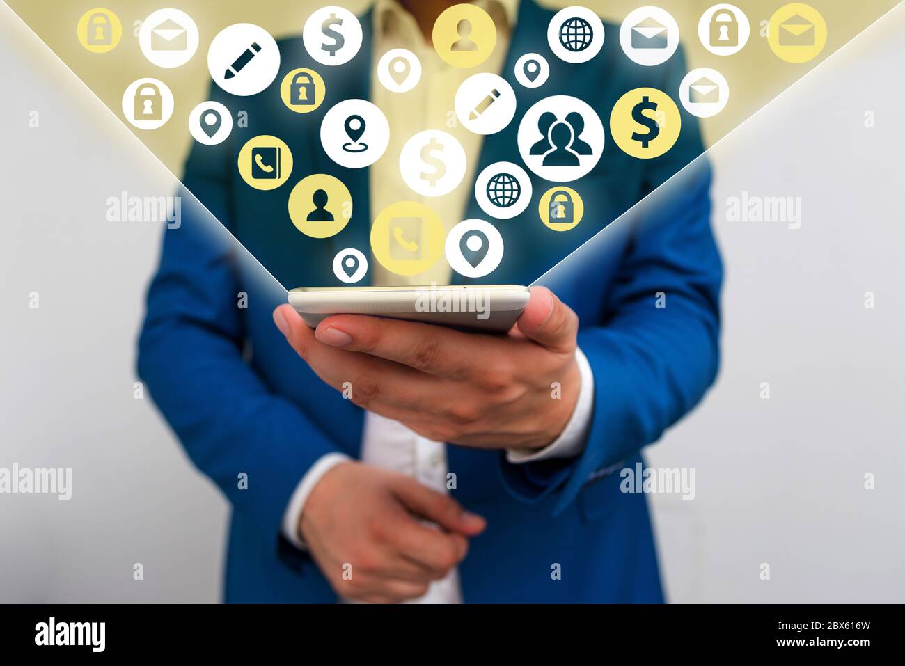 Information Digital Technology Network Connection Infographic Elements ...