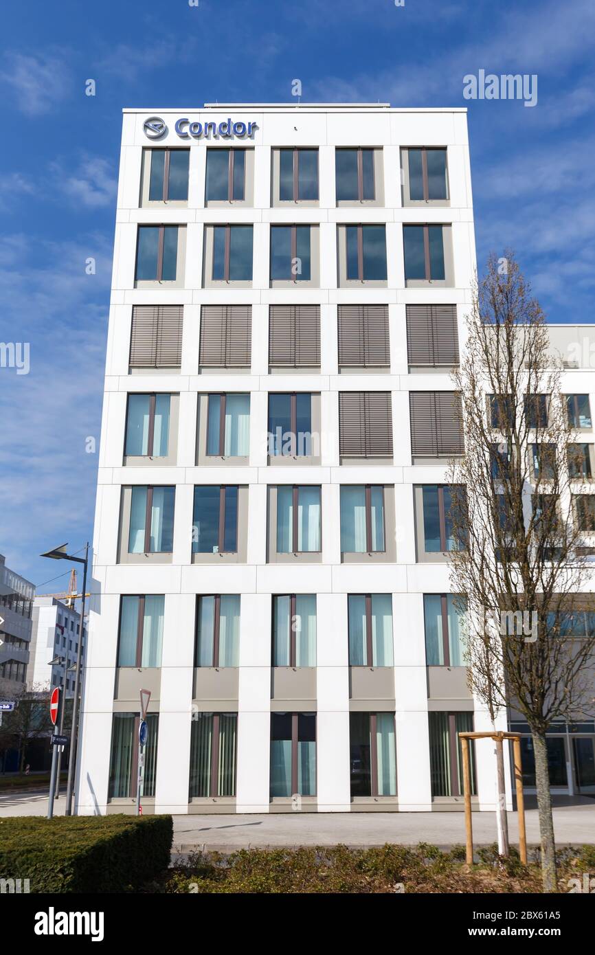 Frankfurt, Germany April 7, 2020: Condor headquarters at Frankfurt ...