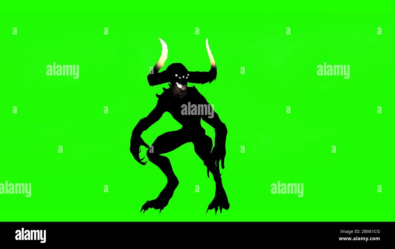 Demon mythical monster 3d render Stock Photo - Alamy