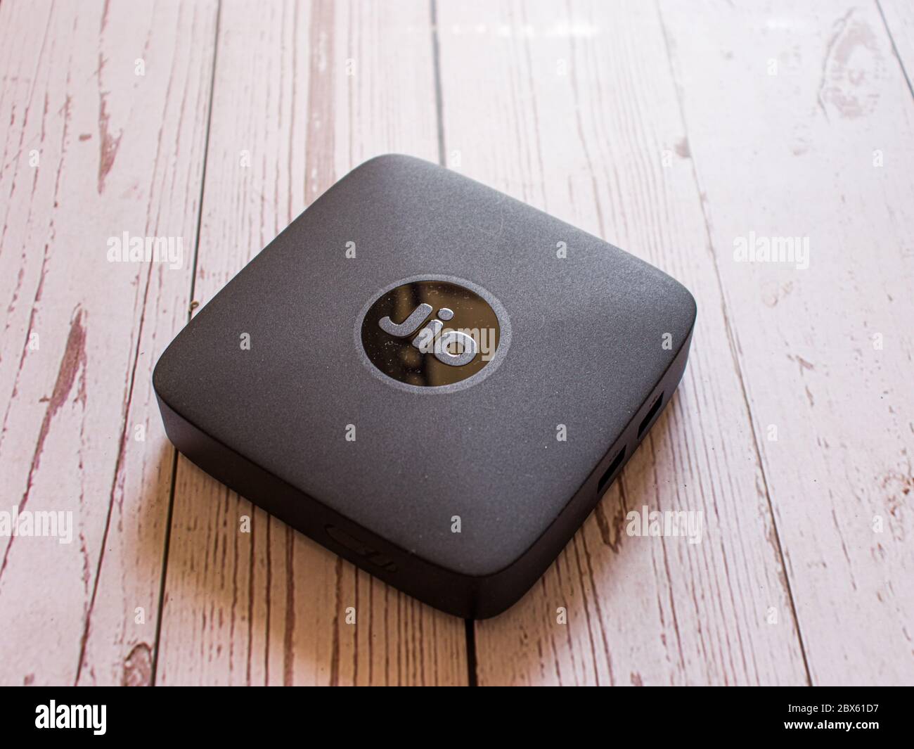 Assam, india - April 28, 2020 : Jio fibre/tv set top box 4k Stock Photo ...