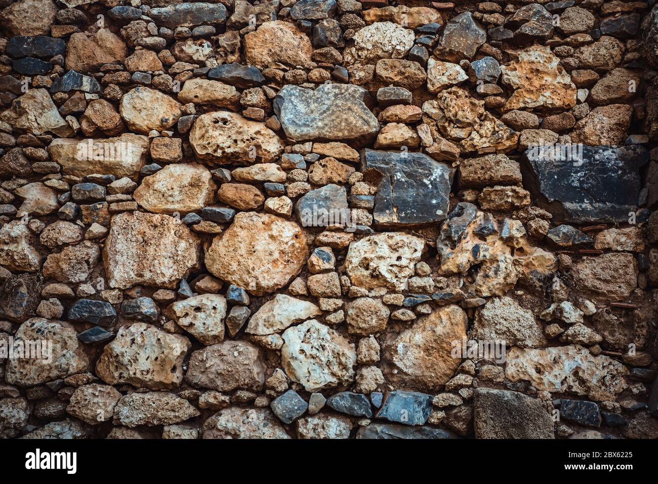 Old stony wall, abstract vintage brick background, no people, beautiful ...