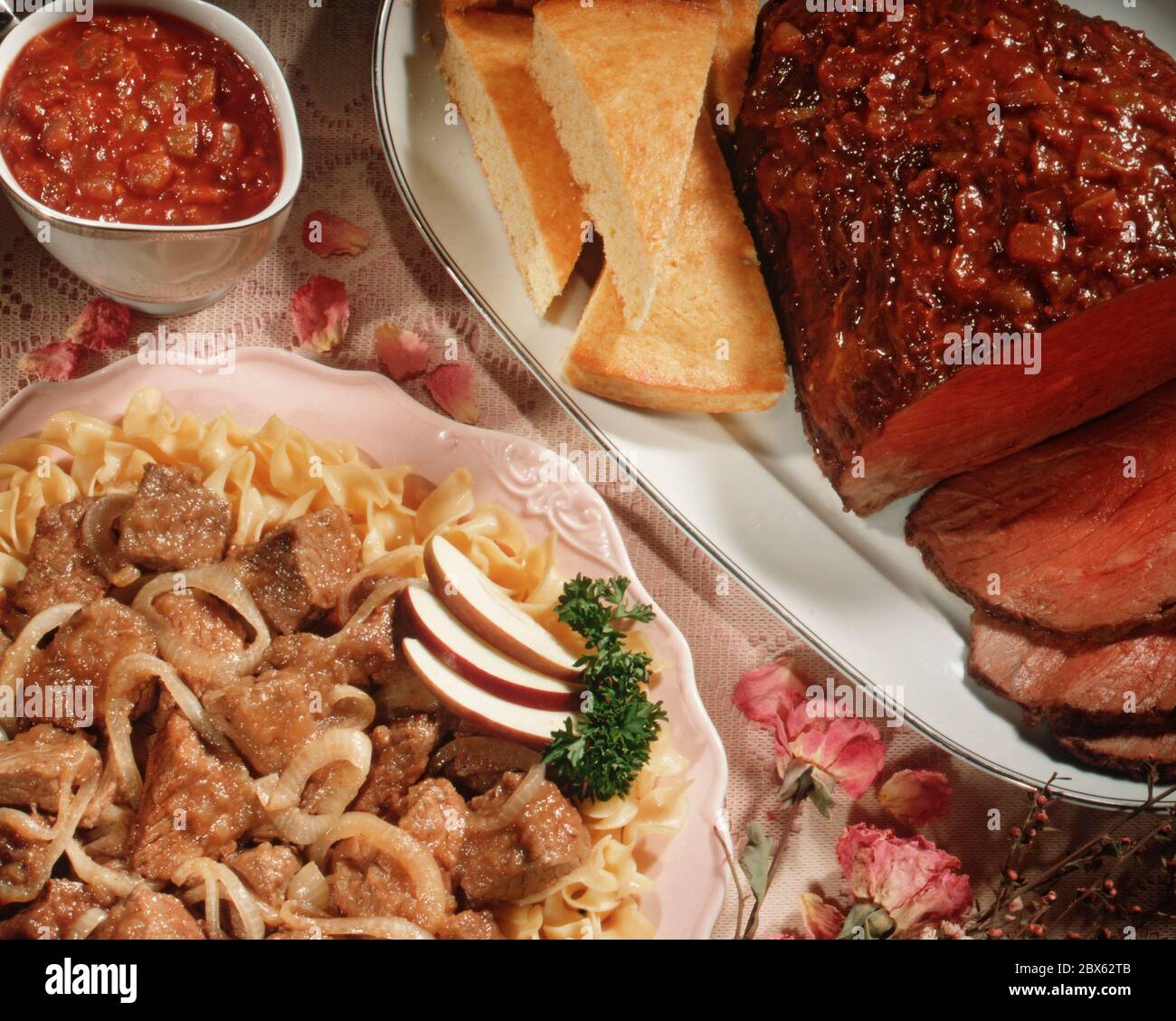 Mexican Beef Dinner Stock Photo - Alamy