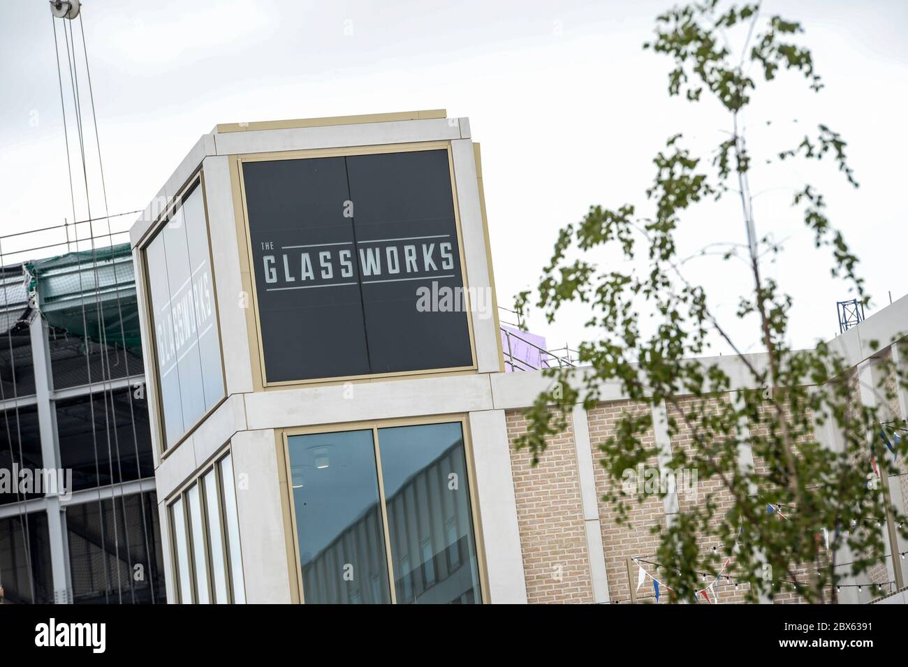 The Glassworks development under construction in Barnsley town centre ...