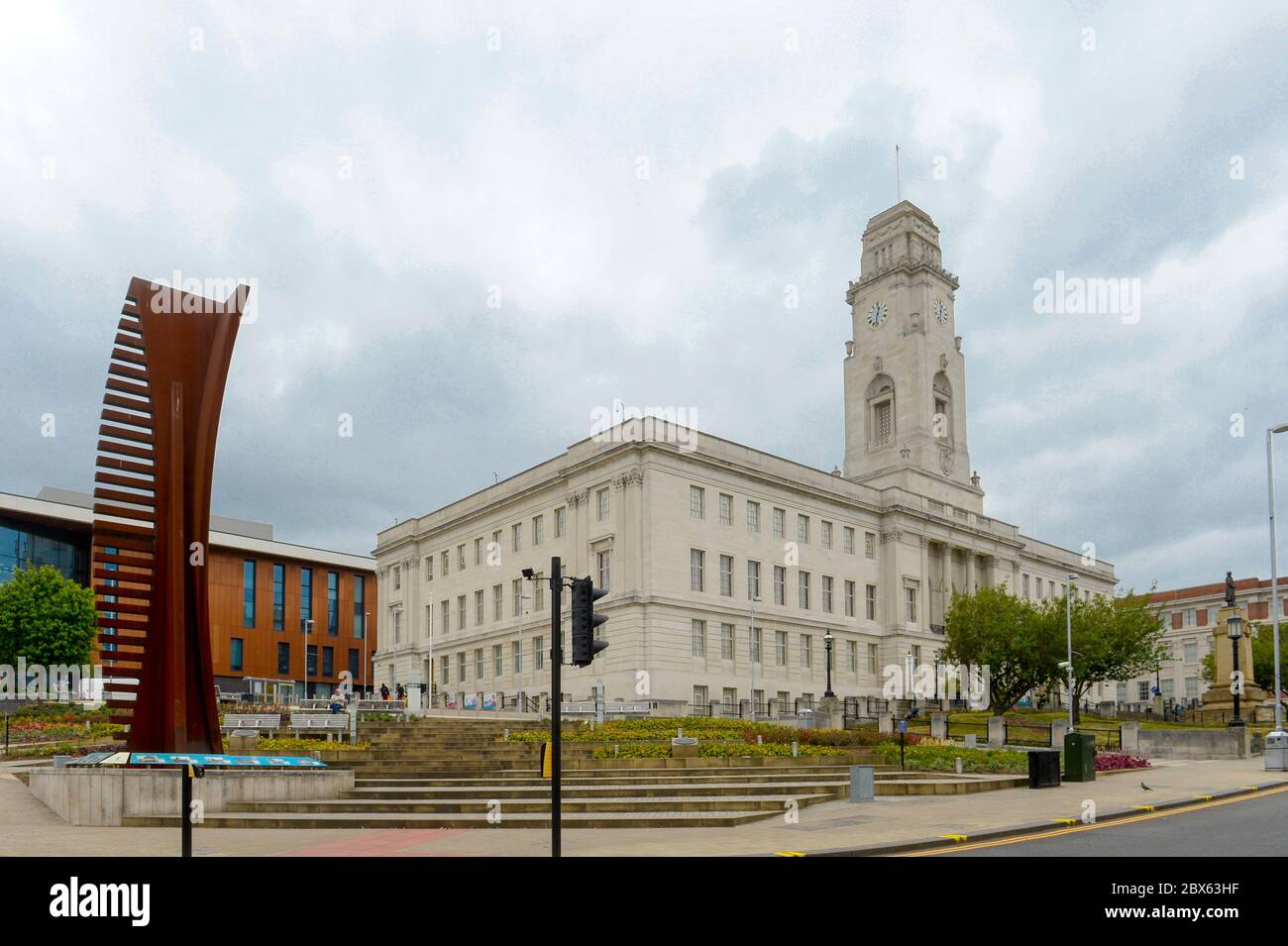 Barnsley Town Hall in the centre of the South Yorkshire town Stock ...