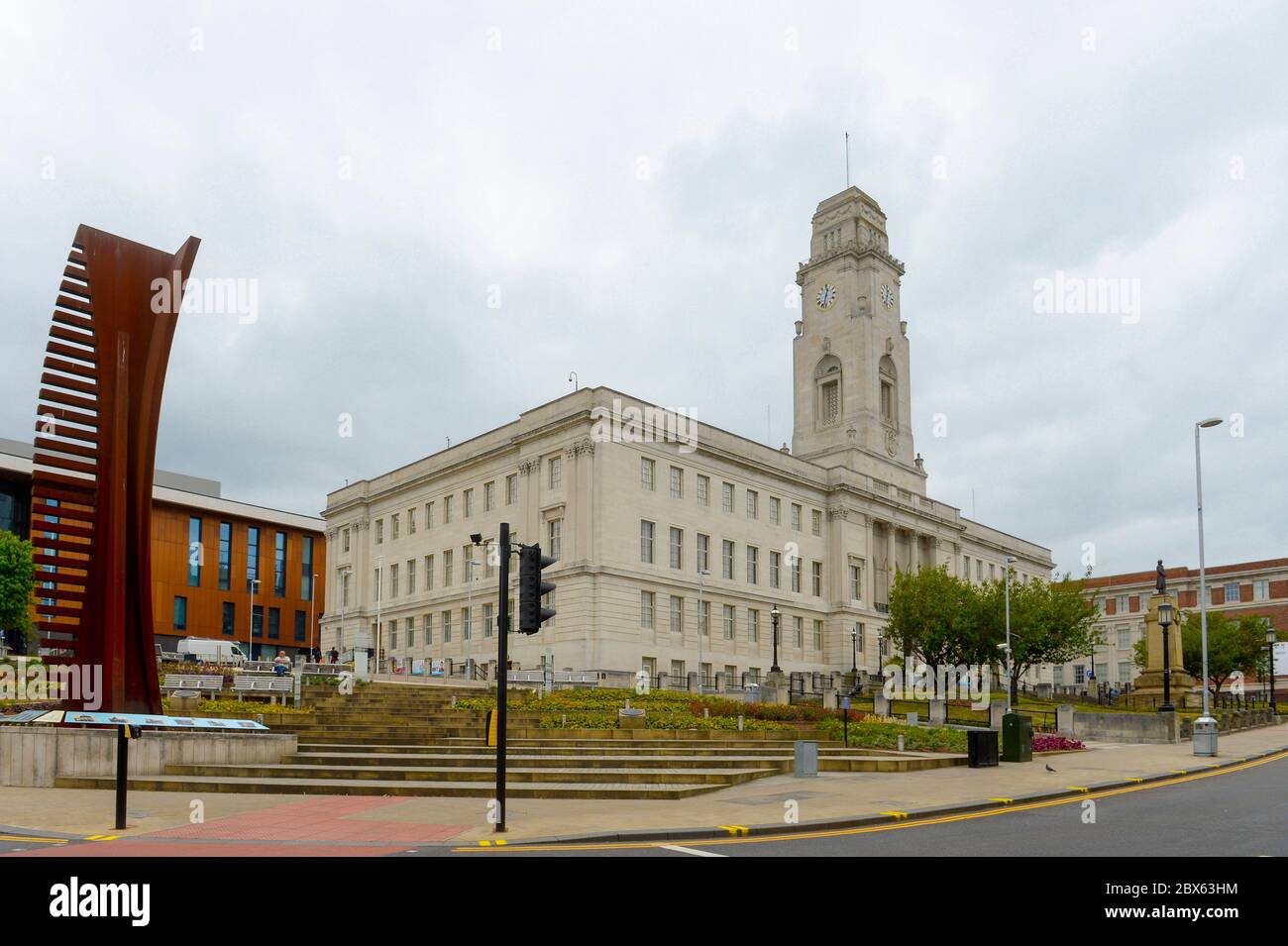 Barnsley Town Hall in the centre of the South Yorkshire town Stock ...
