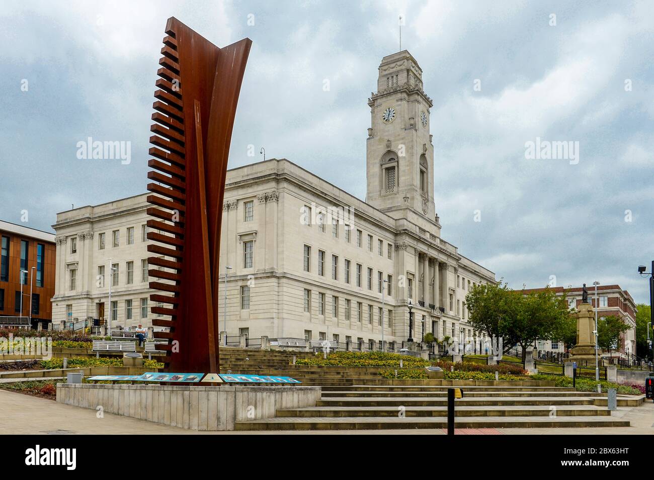 Barnsley Town Hall in the centre of the South Yorkshire town Stock ...