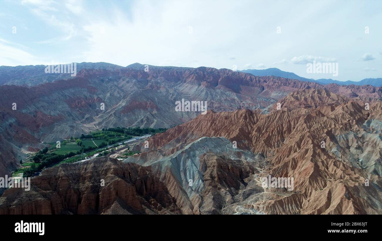 Xining. 5th June, 2020. Aerial photo taken on June 5, 2020 shows a view ...
