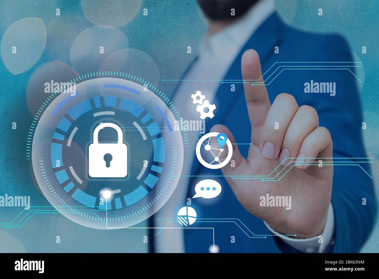 Graphics Padlock For Web Data Information Security Application System ...