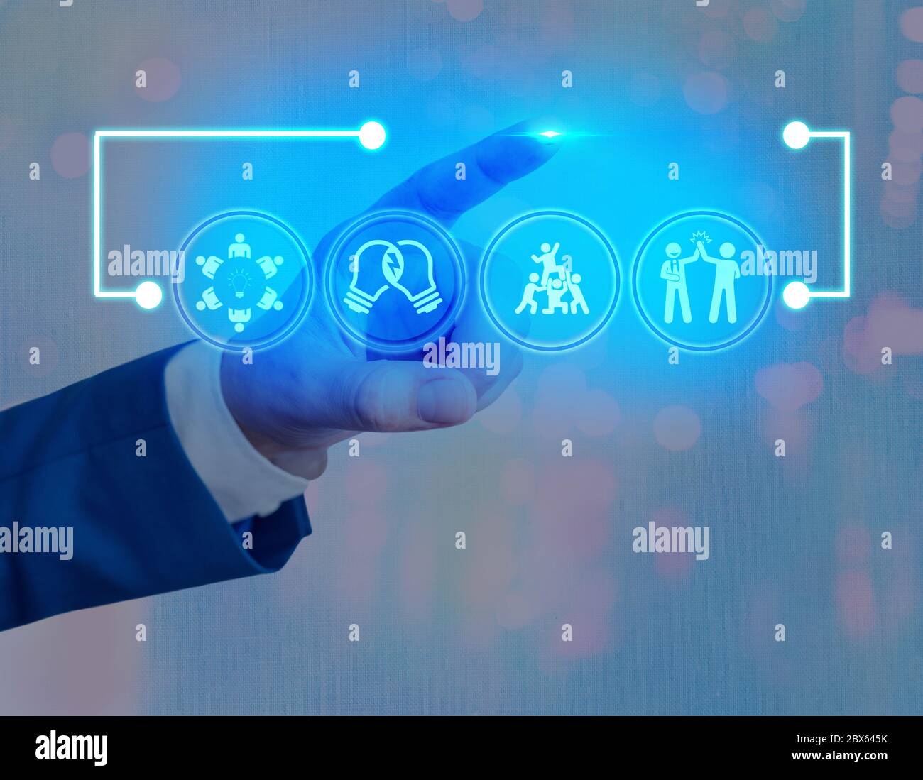 Information Digital Technology Network Connection Infographic Elements ...