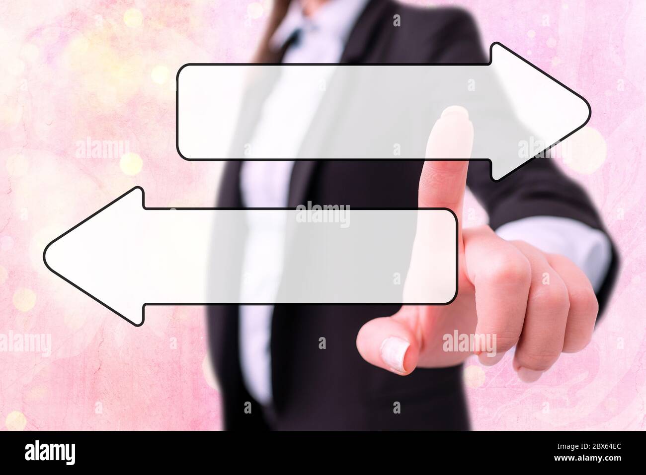 Competitiveness Symbol In Diverging Opposite Views Business Choice ...