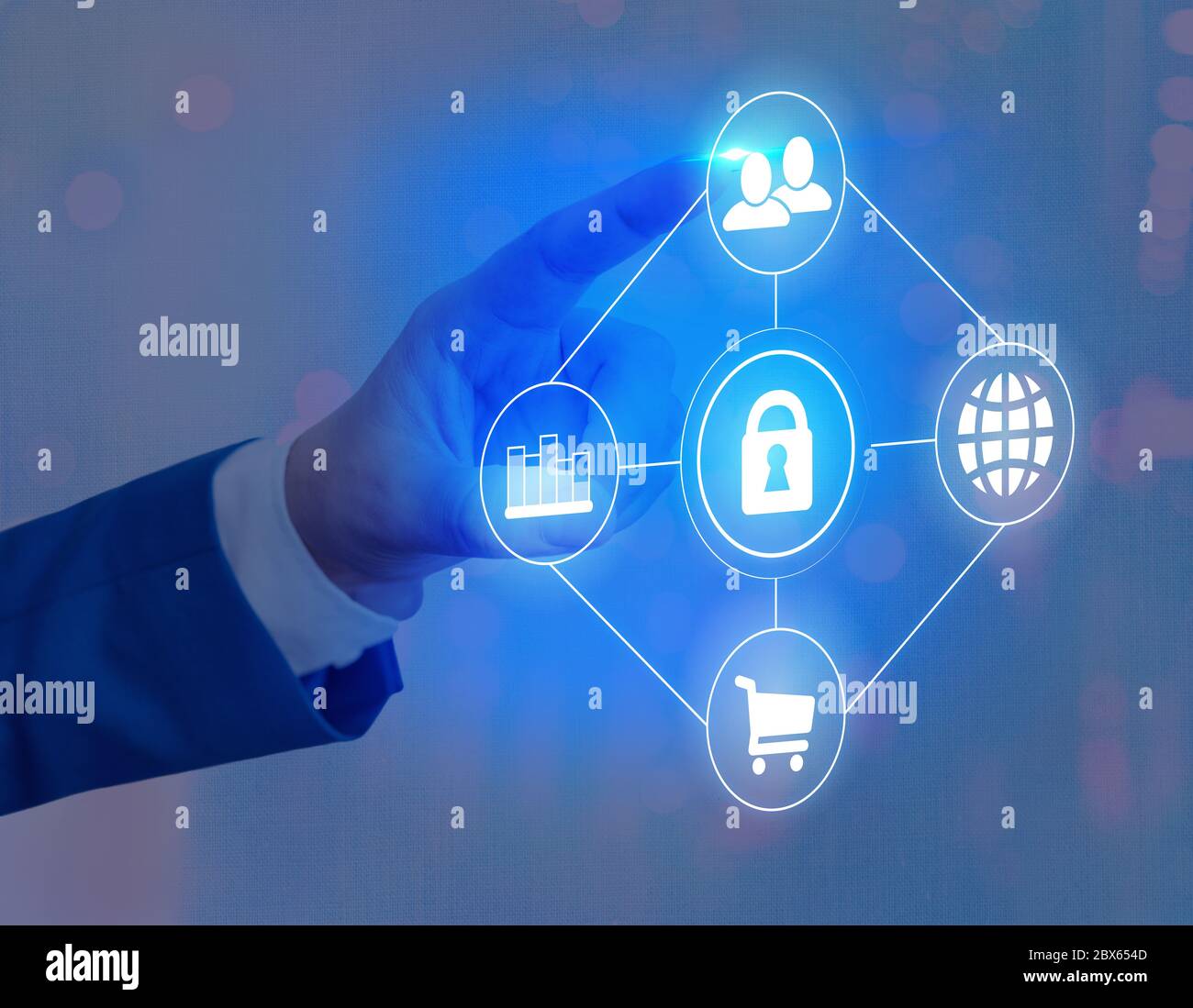 Information Digital Technology Network Connection Infographic Elements ...