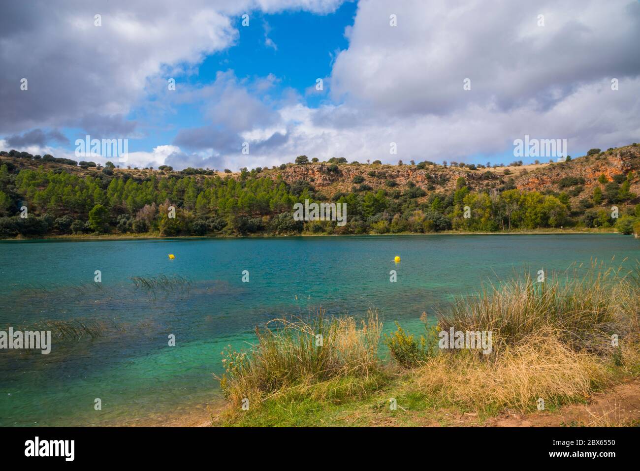 Santos Morcillo lake. Lagunas de Ruidera Nature Reserve, Ciudad Real ...