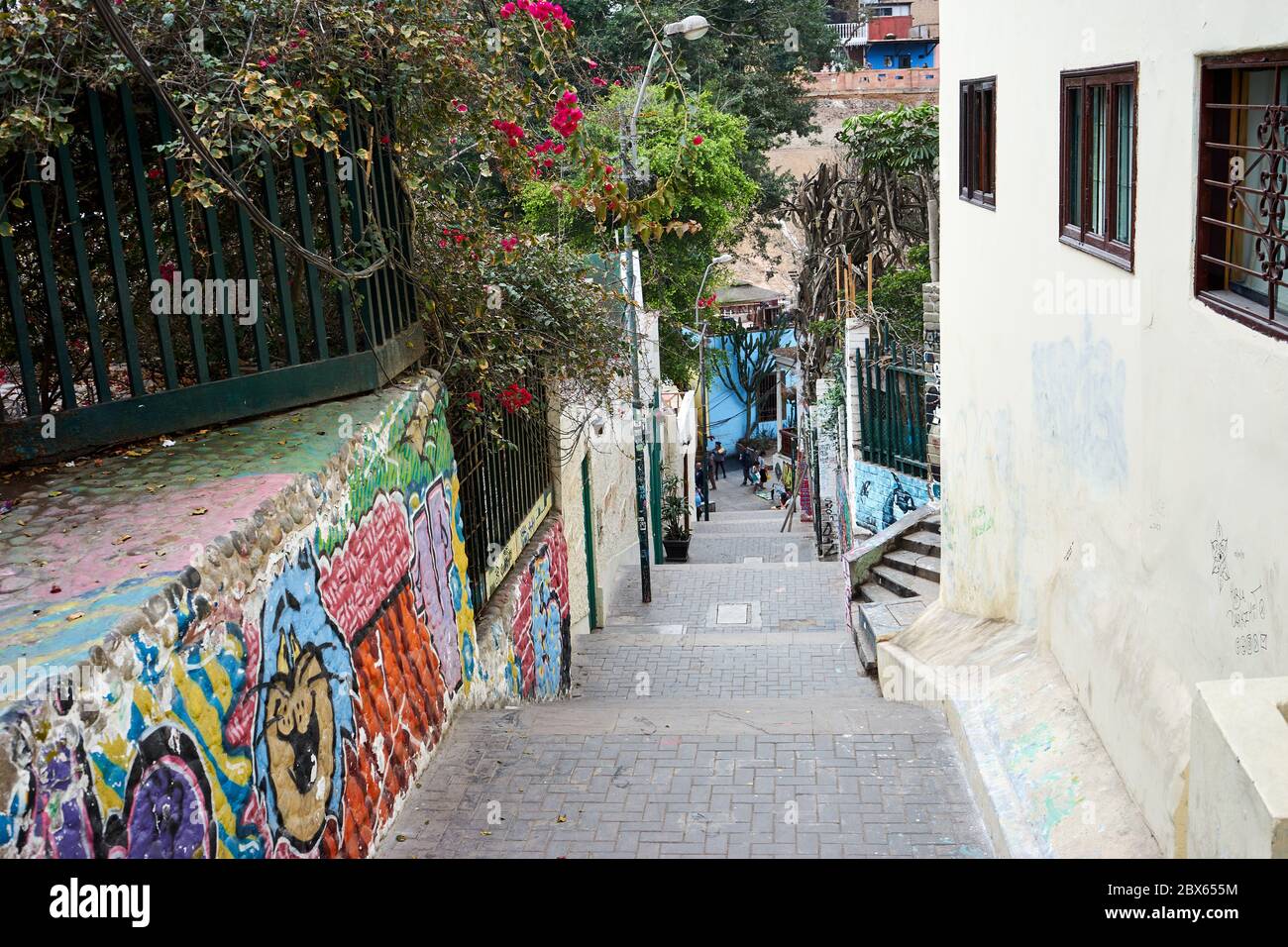The street of Barranco Stock Photo - Alamy