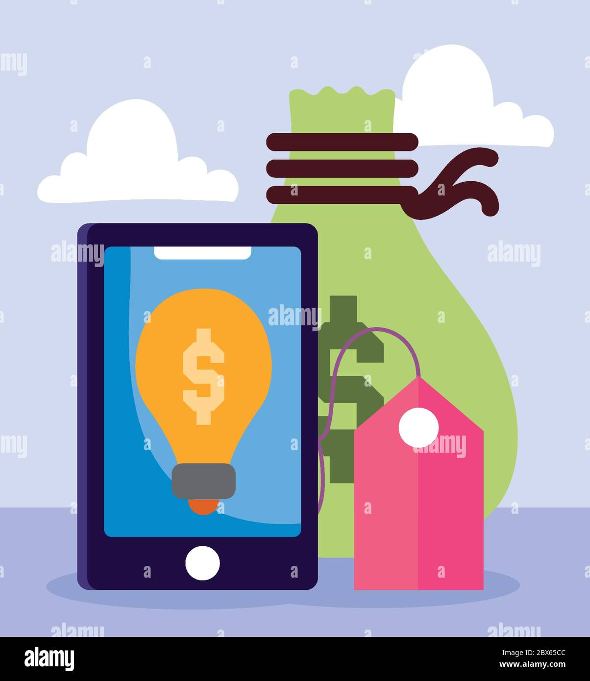 online payment, smartphone money bag tag price, ecommerce market ...