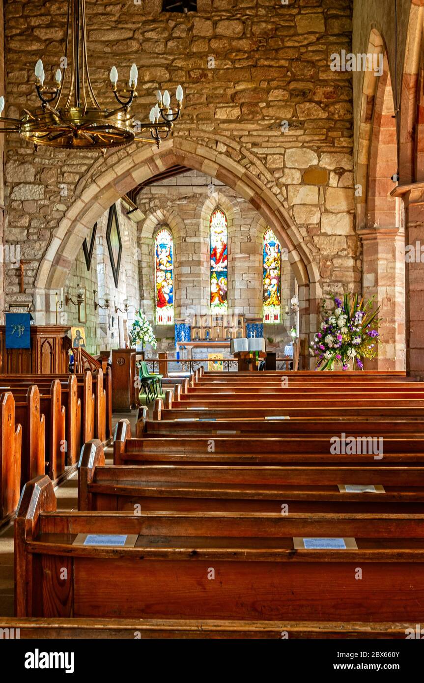 St cuthbert stained glass window hi-res stock photography and images ...