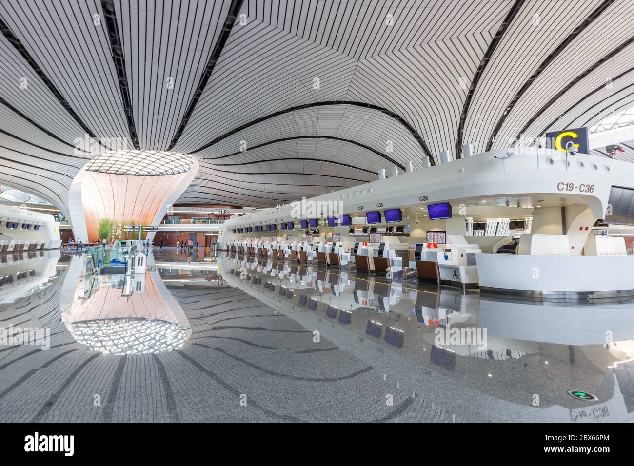 Beijing, China September 30, 2019: Beijing Daxing New International ...