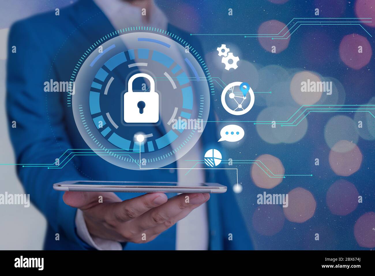 Graphics Padlock For Web Data Information Security Application System ...