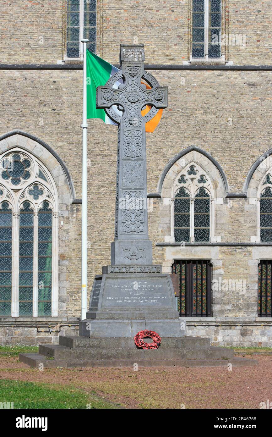 The Irish flag flying proudly over the First World War Munster ...