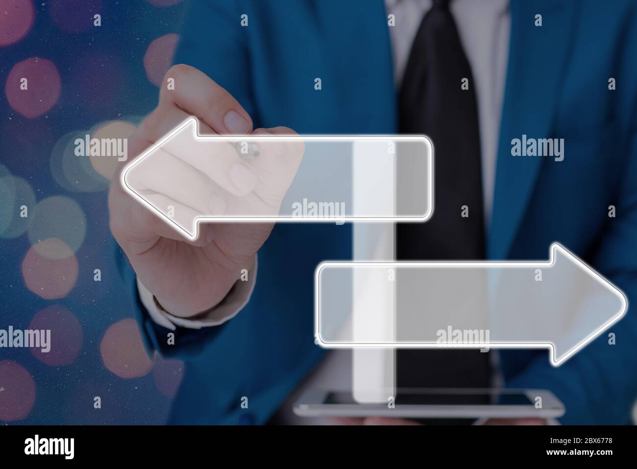 Competitiveness Symbol In Diverging Opposite Views Business Choice ...