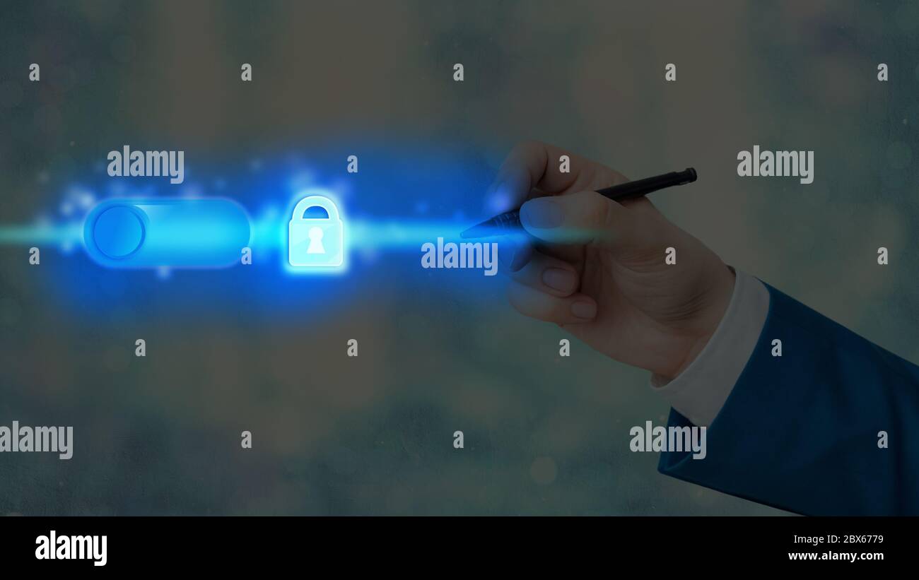 Graphics Padlock For Web Data Information Security Application System ...