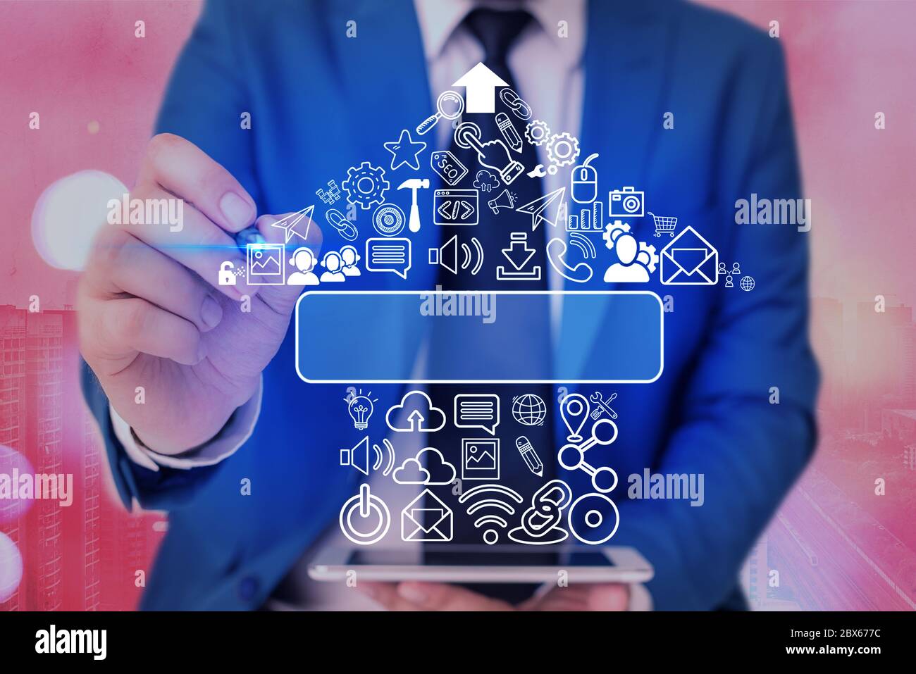 Information Digital Technology Network Connection Infographic Elements ...