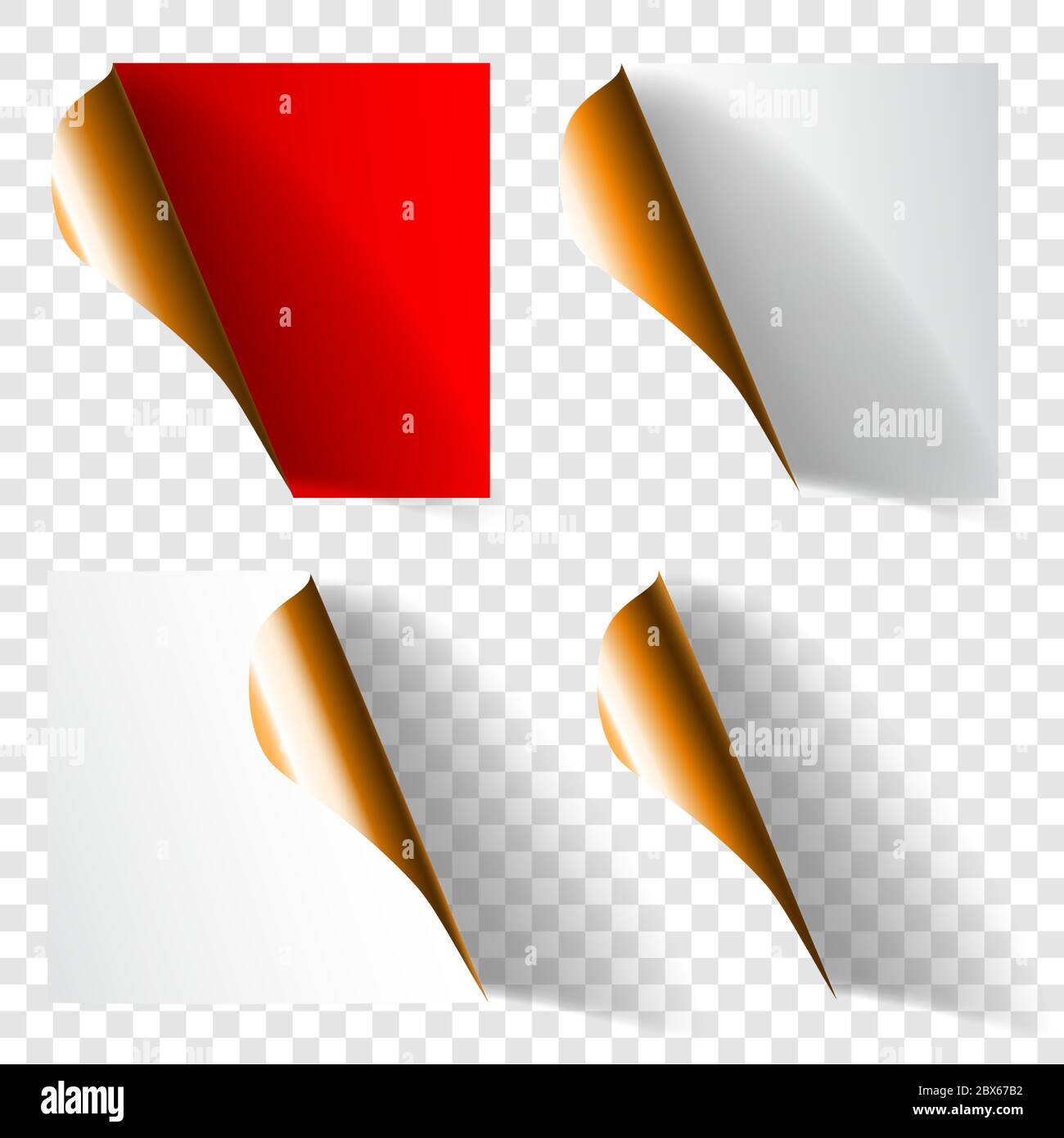 Illustration golden curly banner isolated hi-res stock photography and ...