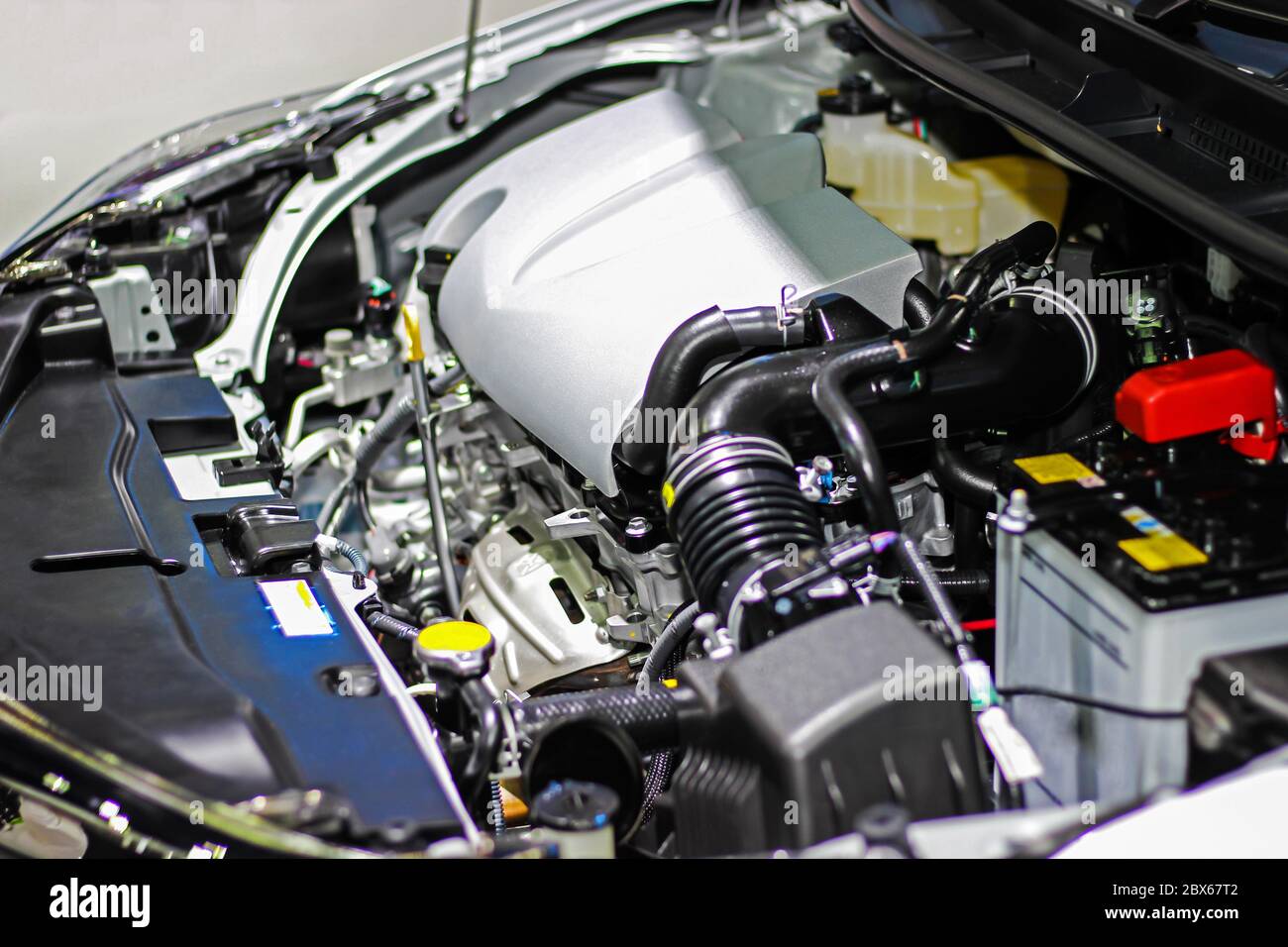 Details inside of a private car engine. Select focus Stock Photo - Alamy