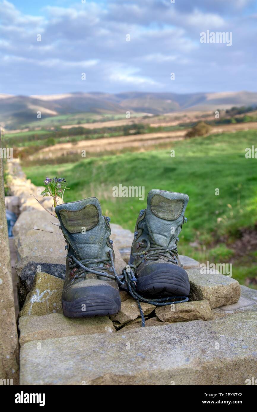 Walking boots, Lake District Stock Photo - Alamy