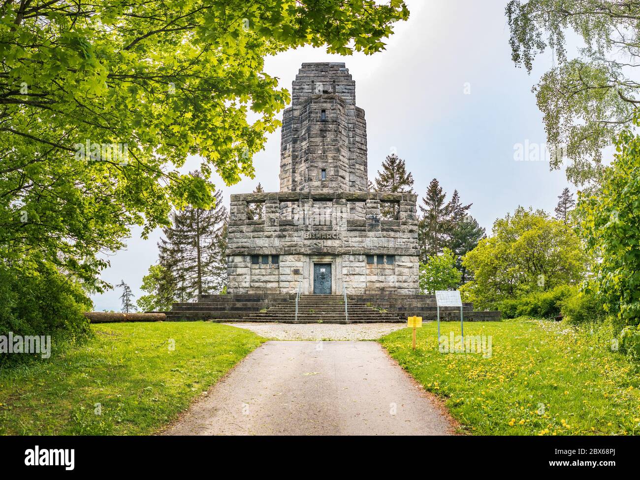 HOF, GERMANY - CIRCA MAY, 2020: The Bismarck tower, German ...