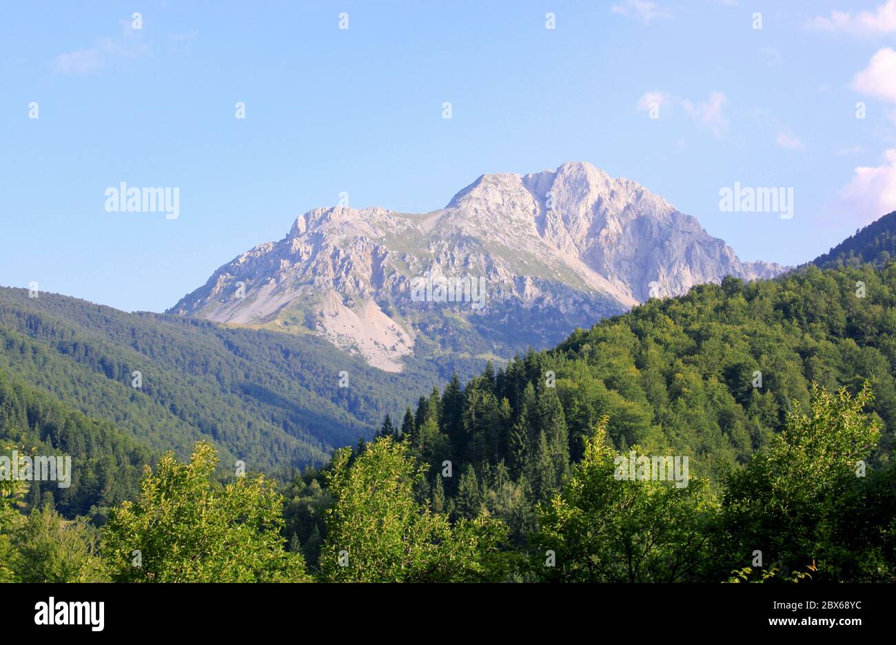 Komovi mountains in Bjelasica range, Montenegro panoramic view Stock ...