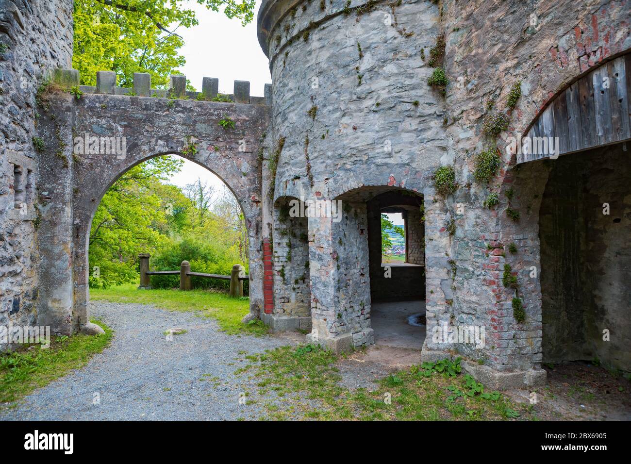 HOF, GERMANY - CIRCA MAY, 2020: The ruin Theresienstein of Hof, Bavaria ...