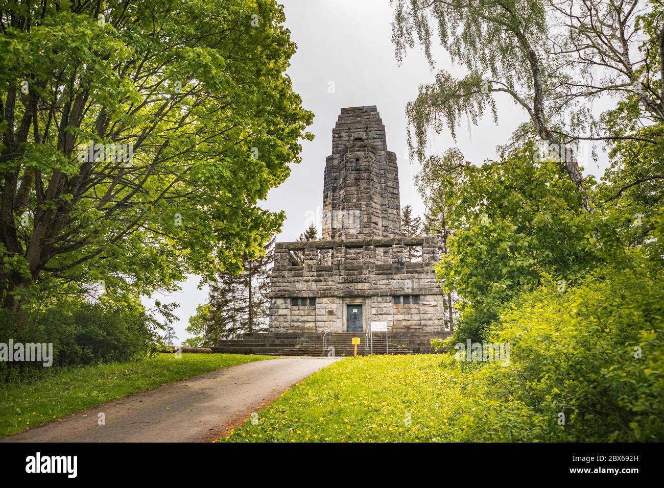 HOF, GERMANY - CIRCA MAY, 2020: The Bismarck tower, German ...
