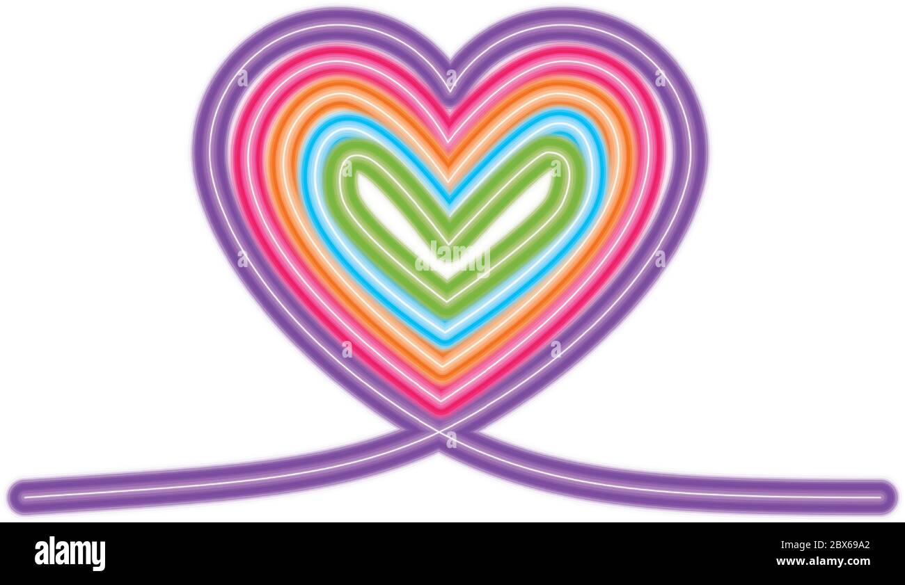 striped heart icon vector design Stock Vector Image & Art - Alamy