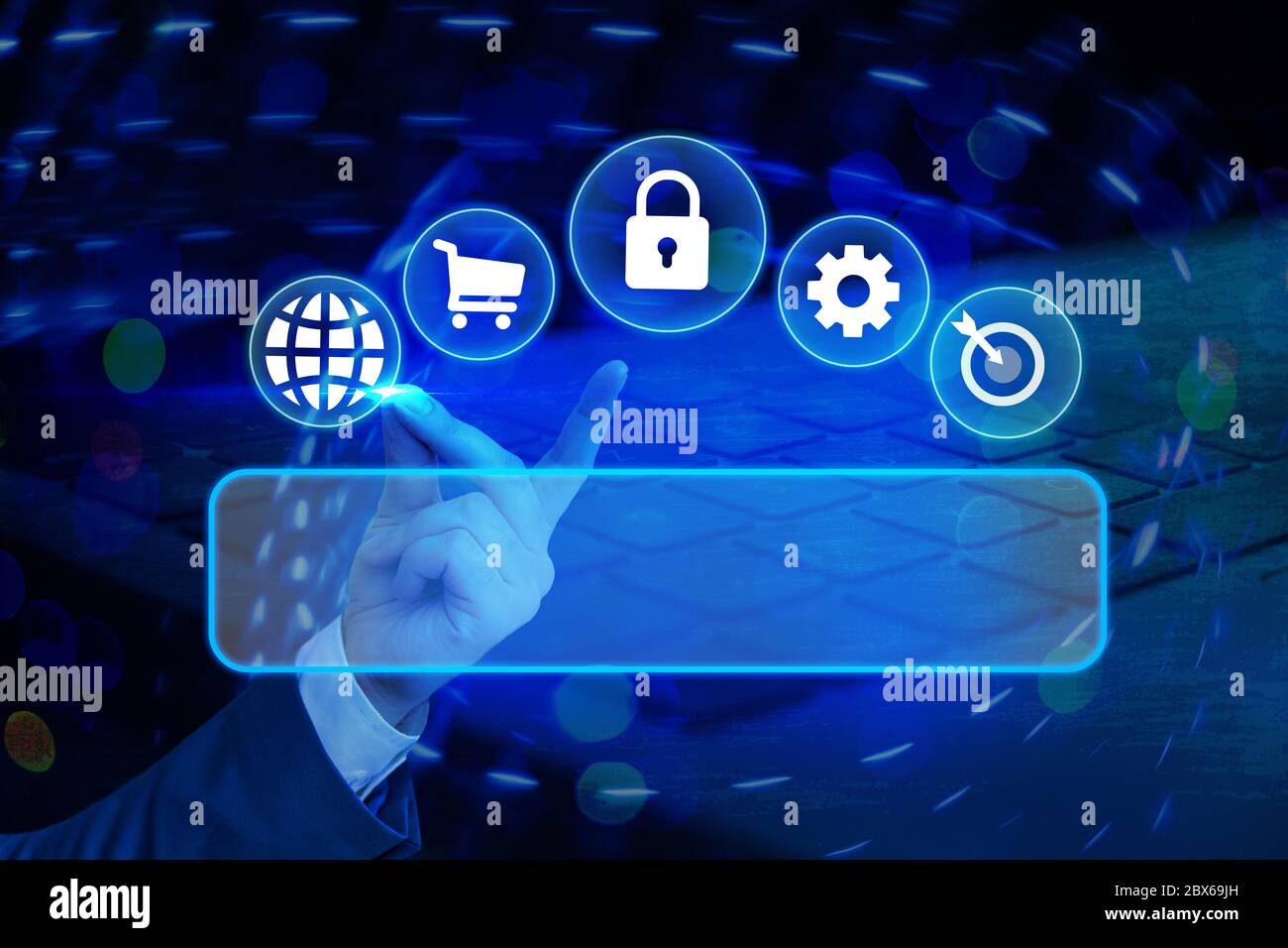 Information Digital Technology Network Connection Infographic Elements ...