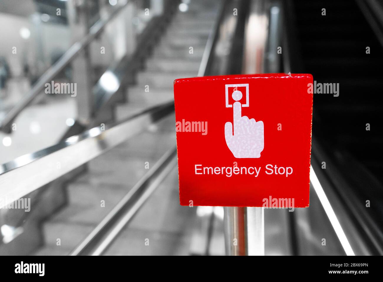 Escalator emergency stop button hi-res stock photography and images - Alamy