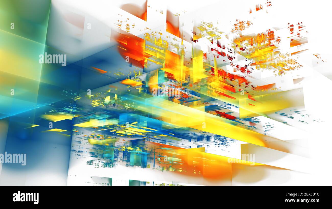 Abstract fractal illustration for creative design looks like modern ...