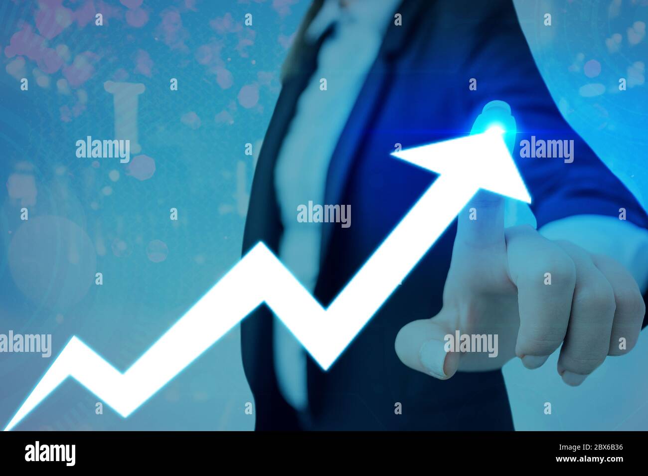 Ascending Growth Trends Movement Performance Financial Chart Status ...
